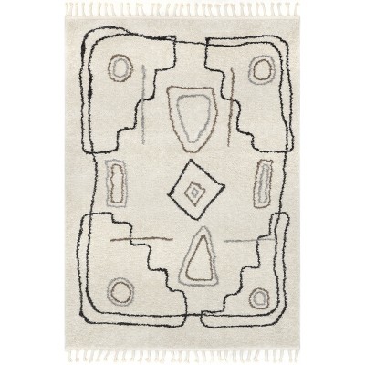 Rugs America Mika Mo10a Strawberry Milk Geometric Contemporary Pink ...