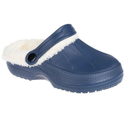 Foamwalk Toddler Boy's Furry Little Solid Clog With Faux Shearling ...