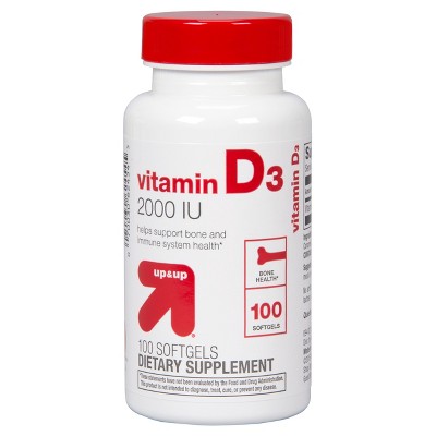 Vitamin D3 Dietary Supplement Softgels - Up & Up™ : Target