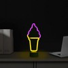 Northlight Led Ice Cream Cone Neon Style Table Light - 12" - Pink : Target