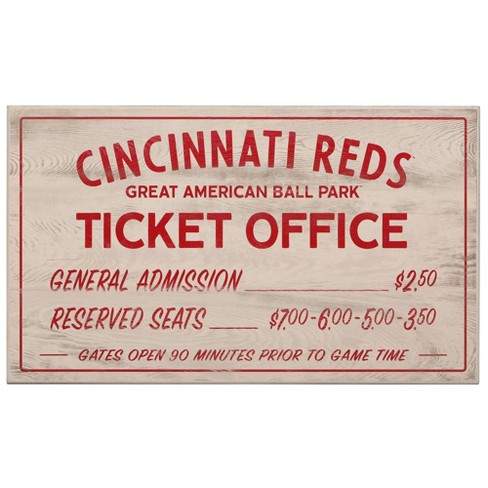 Mlb Cincinnati Reds Baseball Sign Panel : Target