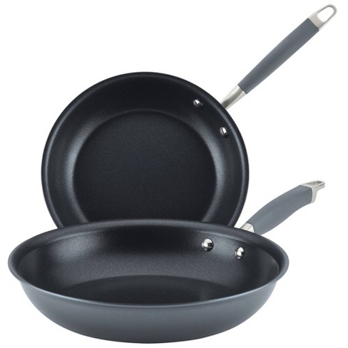 Anolon Advanced Home 10.25" & 12.75" Twin Pack Open Fry Pans Moonstone ...