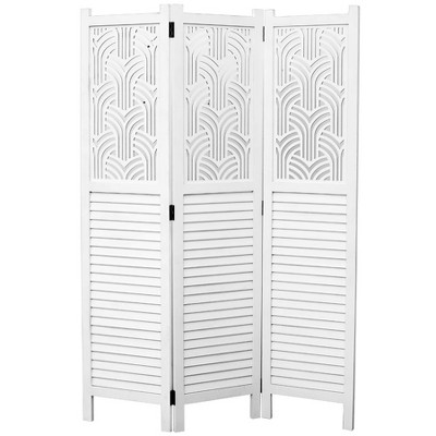 Legacy Decor Room Divider Rustic Wood W/ Decorative Cutout : Target