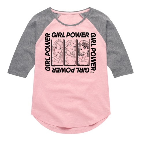 Girls' Disney Girl Power All Of Us - Light Pink/ath Hea - Small : Target
