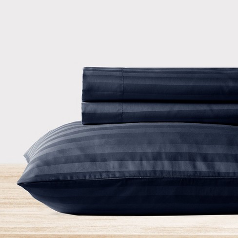 Luxury 500 Thread Count Bed Sheets - 100% Cotton Sateen Sheets Set ...