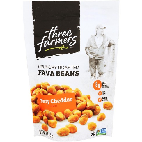 Three Farmers Food Inc Beans Roasted Fava Zesty Cheddar - Case Of 6 - 5 ...