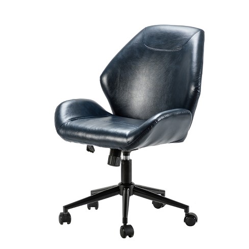 Juli Mid-back Vegan Leather Office Task Chair With Adjustable Height ...