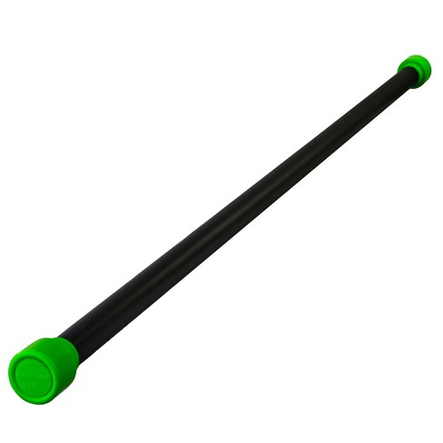 Cando Jumbo Wate Bar 10lb Green, Total Body Workout Weighted Exercise ...