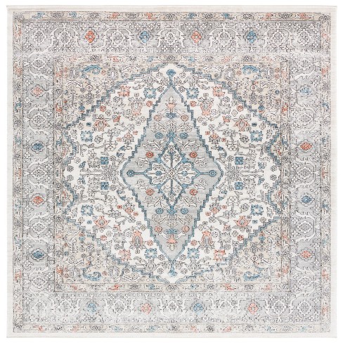 Oregon Ore876 Power Loomed Area Rug - Grey/ivory - 6'7"x6'7" - Safavieh ...