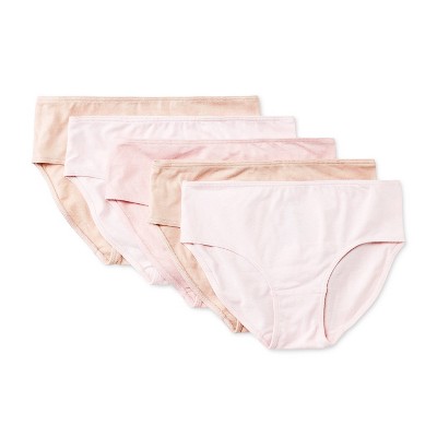 Girls' 5pk Hipster Underwear - Dealworthy™ Beige/pink : Target