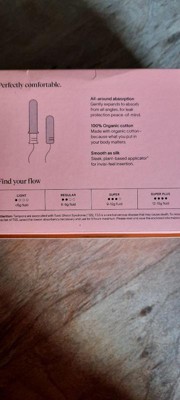 Cora Organic Cotton Tampons Mix Pack - Light/regular Absorbency - 32ct ...