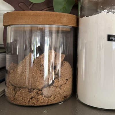 Medium Glass Storage Canister With Wood Lid - Threshold™ : Target