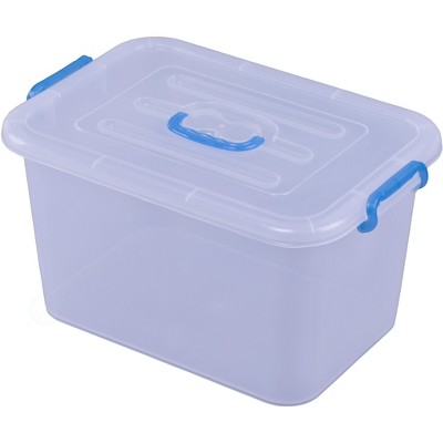 Basicwise Large Clear Storage Container With Lid And Handles : Target