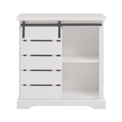 Modern 2 Door Reeded Accent Cabinet Coastal Oak/black - Saracina Home ...