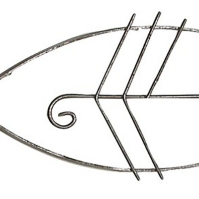 Set Of 6 Metal Fish Indoor Outdoor Wire Wall Decors Black - Olivia ...