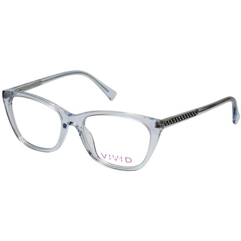 Vivid Designer Reading Blue Light Blocking Eyeglasses 886 In Light Blue 53 Mm +2.50 : Target