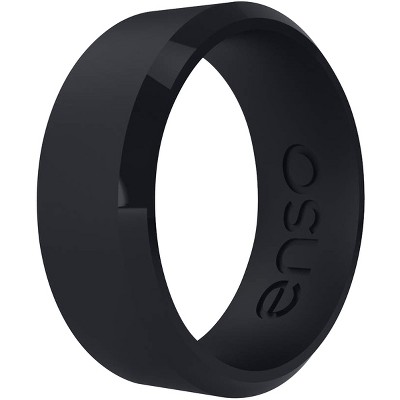 Enso Rings Classic Bevel Series Silicone Ring - Obsidian - 7 : Target