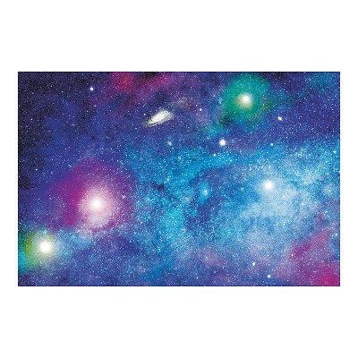 Fun Express 9 Ft. x 6 Ft. Outer Space Galaxy Plastic Backdrop Banner ...
