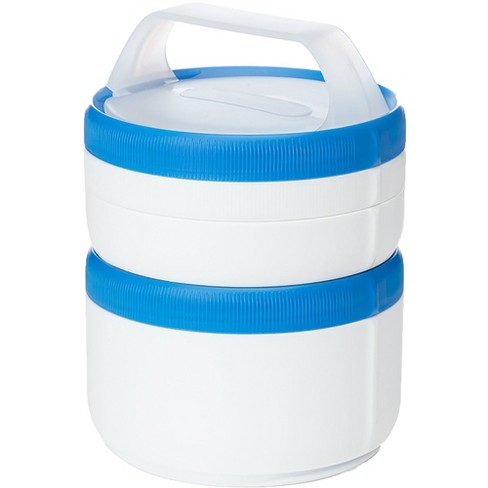 Humangear Stax Xl Eatsystem Travel Stacking Containers - White/blue ...