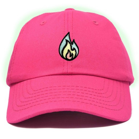 Dalix Fire Embroidered Lit Flame Dad Hat Cotton Baseball Cap Adjustable ...