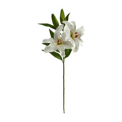 HomeStock 31in. Ruburn Lily Artificial Flower (Set of 2) : Target