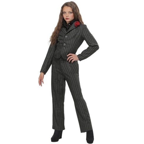Halloweencostumes.com Large Girl Business Costume For Girls, Black/gray ...