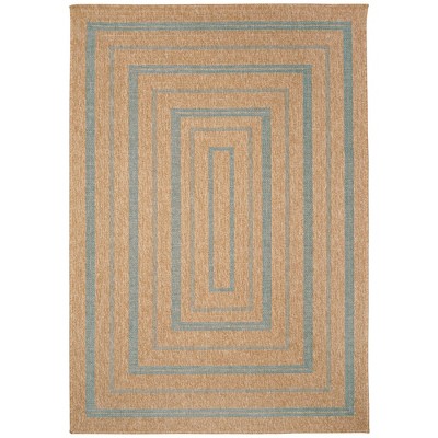 Liora Manne Sahara Multi Border Indoor/outdoor Rug Aruba 3'9" X 5'7 ...