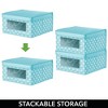 Mdesign Soft Fabric Child/kid Storage Organizer Box - 2 Pack : Target