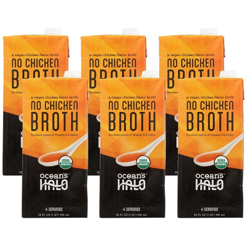 Ocean's Halo Vegan No Chicken Broth - Case Of 6/32 Oz : Target