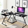 Costway 58'' X 44'' L-shaped Computer Gaming Desk W/ Monitor Stand ...