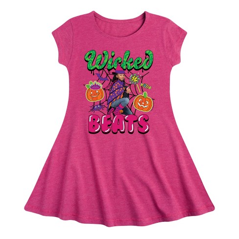 Girls' - Nickelodeon - Wicked Beats Fit & Flair Cap Sleeve Dress : Target