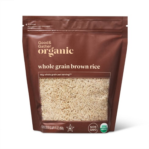 Organic Whole Grain Brown Rice - 30oz - Good & Gather™ : Target
