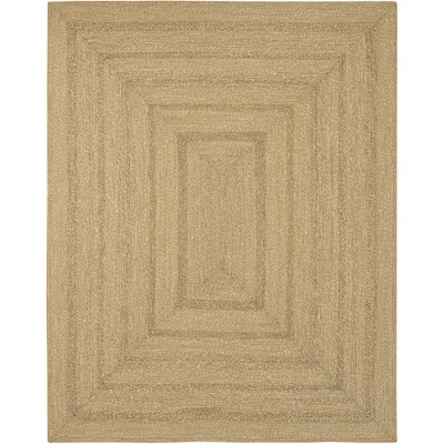 Nuloom Hesse Checker Weave Seagrass Area Rug : Target