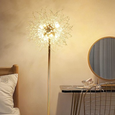 Gold Metal Novelty Floor Lamp Fairy Lights, Sputnik Firework Floor Lamp ...