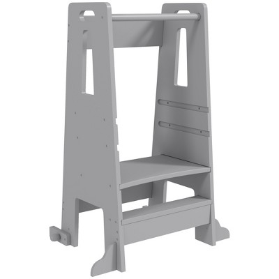 Boon Pivot Toddler Tower Step Stool - Gray : Target