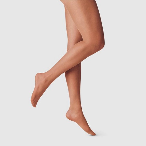 Women's 20d Sheer Control Top Tights - A New Day™ Pecan L/xl : Target