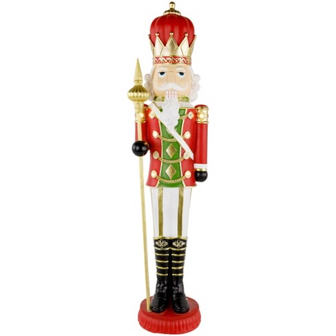 Northlight 22" Red And Gold Christmas Nutcracker With Scepter : Target
