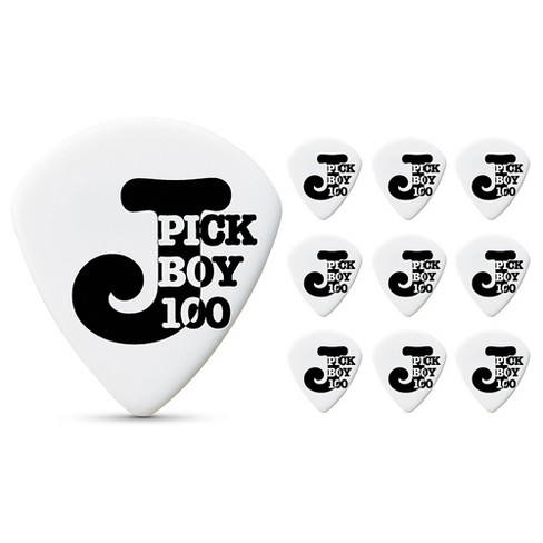 Pick Boy White Cellulose Jazz Guitar Picks : Target