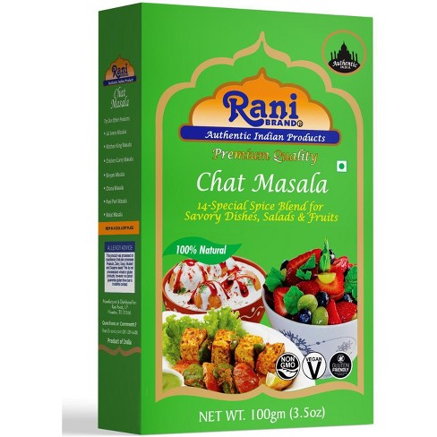 Chat Masala, Indian 14-spice Seasoning Salt - 3.5oz (100g) - Rani Brand ...