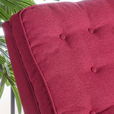 Nievis Tufted Recliner - Deep Red - Christopher Knight Home : Target