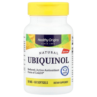 Healthy Origins Natural Ubiquinol, 50 mg, 60 Softgels : Target