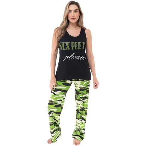 Just Love Womens Tank & Pant Cute Pajama Set - Ribbed Pj Sets Sleepwear ...