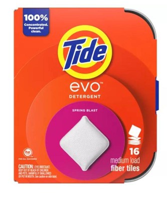 Tide Evo Original Laundry Detergent Tiles - 30ct : Target