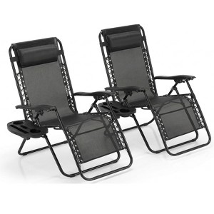 Alvantor 2-Pack Zero Gravity Lounge Chairs,Folding Recliners with ...