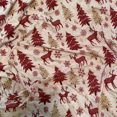 Great Bay Home Cotton Printed Flannel Sheet Set (king, Checkered Moose ...