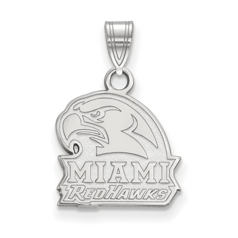 Black Bow Jewelry Sterling Silver Miami Redhawks Ncaa Small Pendant ...