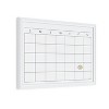 U Brands 17"x23" Thin Décor Frame Dry Erase Calendar White : Target