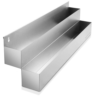 Kutler 32-inch Double Speed Rail, Stainless Steel Liquor Bottle Rack ...