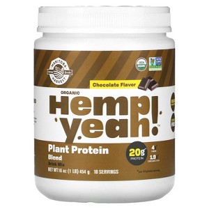 Manitoba Harvest Organic Hemp Yeah!, Plant Protein Blend, Chocolate, 1 ...