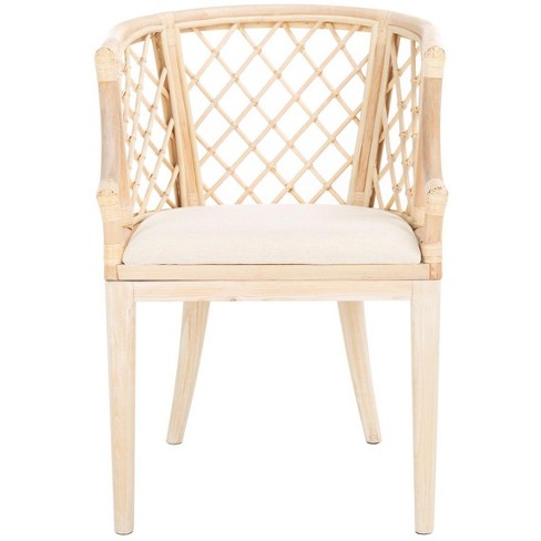 Carlotta Arm Chair - Natural/white Washed - Safavieh : Target